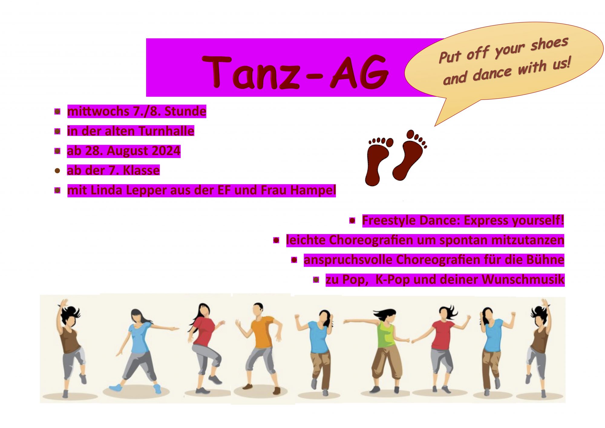Die Tanz-AG startet! - Reinoldus- und Schiller-Gymnasium Dortmund